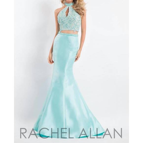 Rachel Allan | Dresses | New Rachel Allan Long Prom Dress In Mint ...